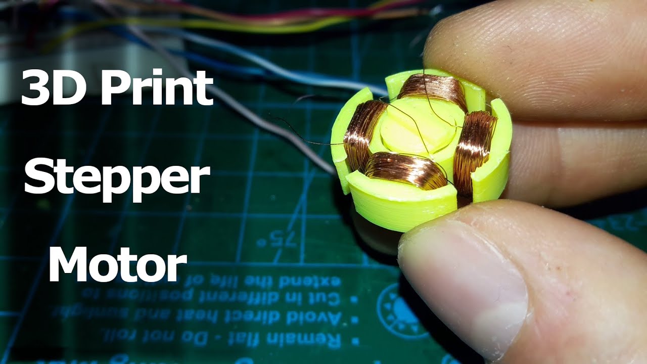 DIY Tiny 3d Print Stepper Motor - YouTube