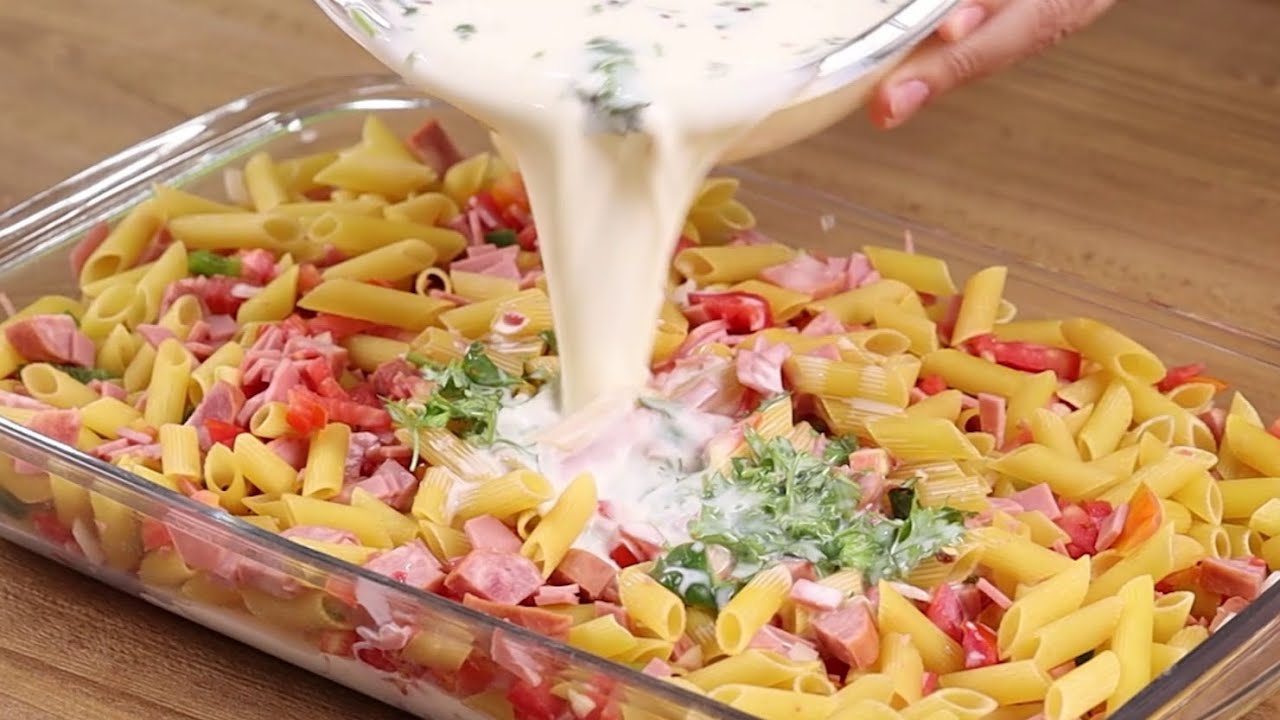 Easy and delicious lazy pasta! - YouTube