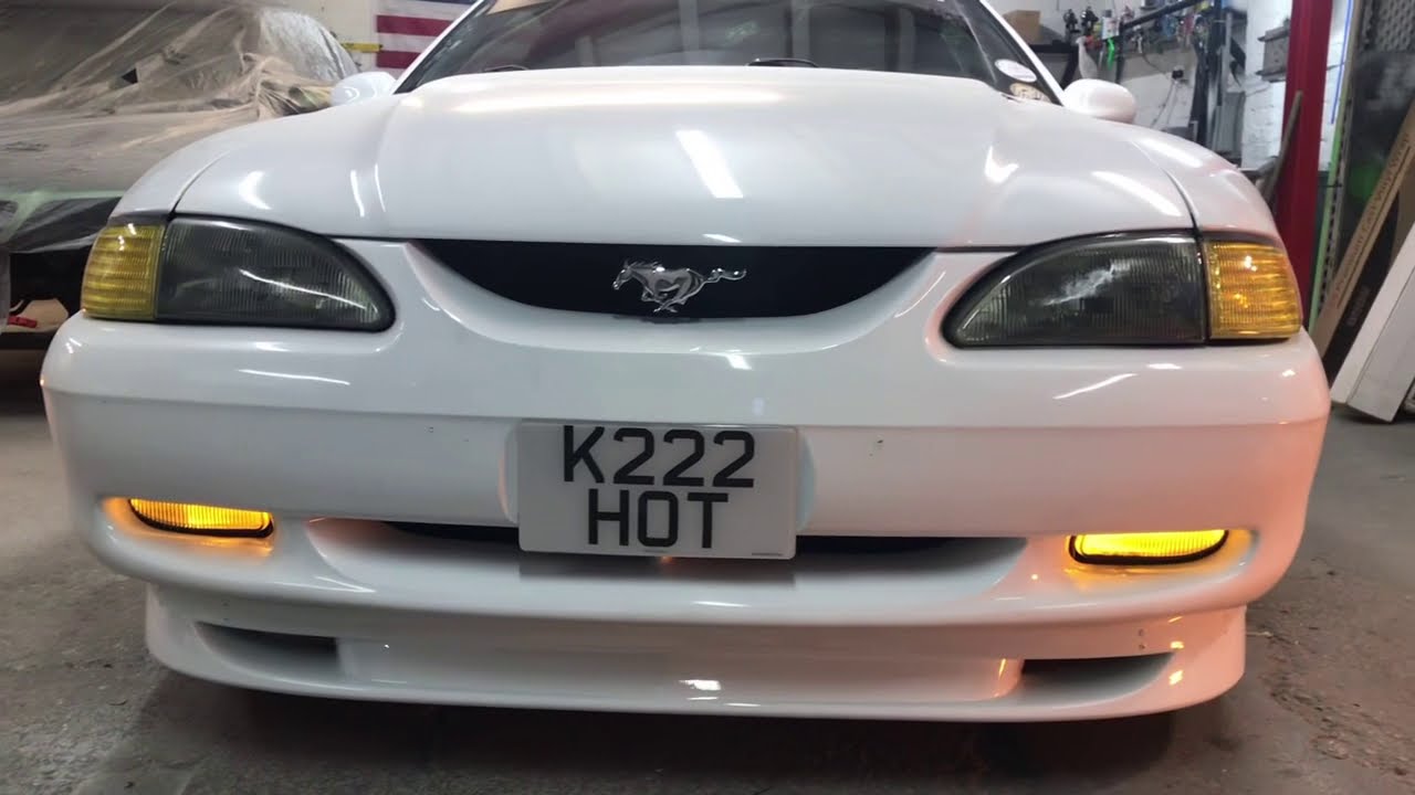 Ford Mustang GT (SN95) - Custom front splitter - YouTube