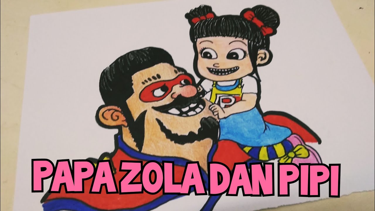 papa Zola dan pipi/how to Draw papa pipi - YouTube