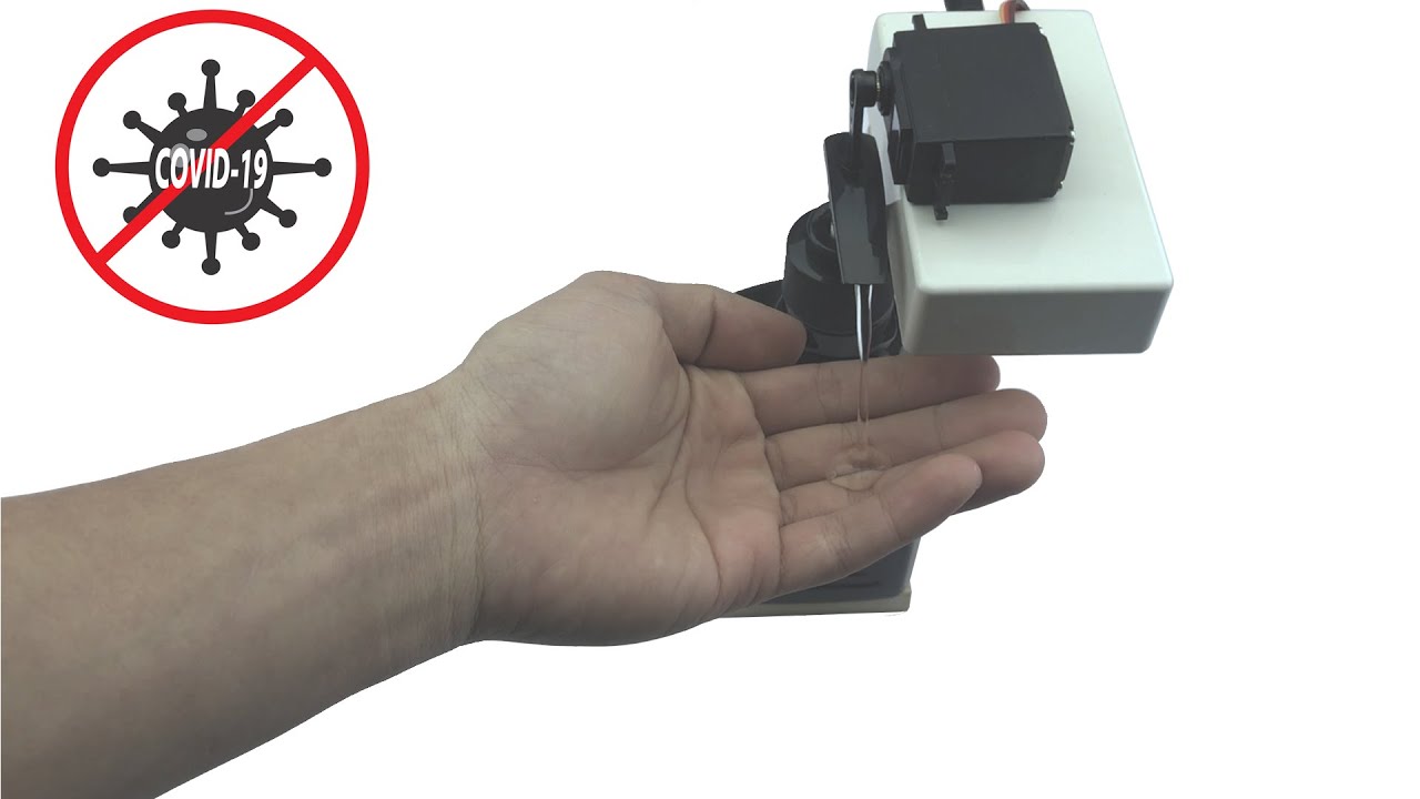 Automatic Hand Sanitizer Dispenser with Basic Materials - CoronaVirus ...