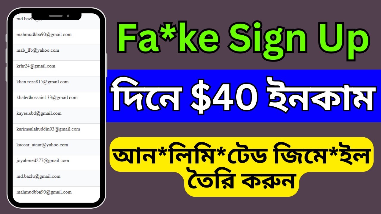 Fa*ke Sign Up Create unlim*ited Gm*ail 2024.Fa*ke sign up for beginners ...