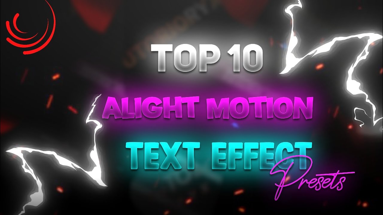 Top 10 alight motion text animation presets | new text animation alight motion |preset download ...