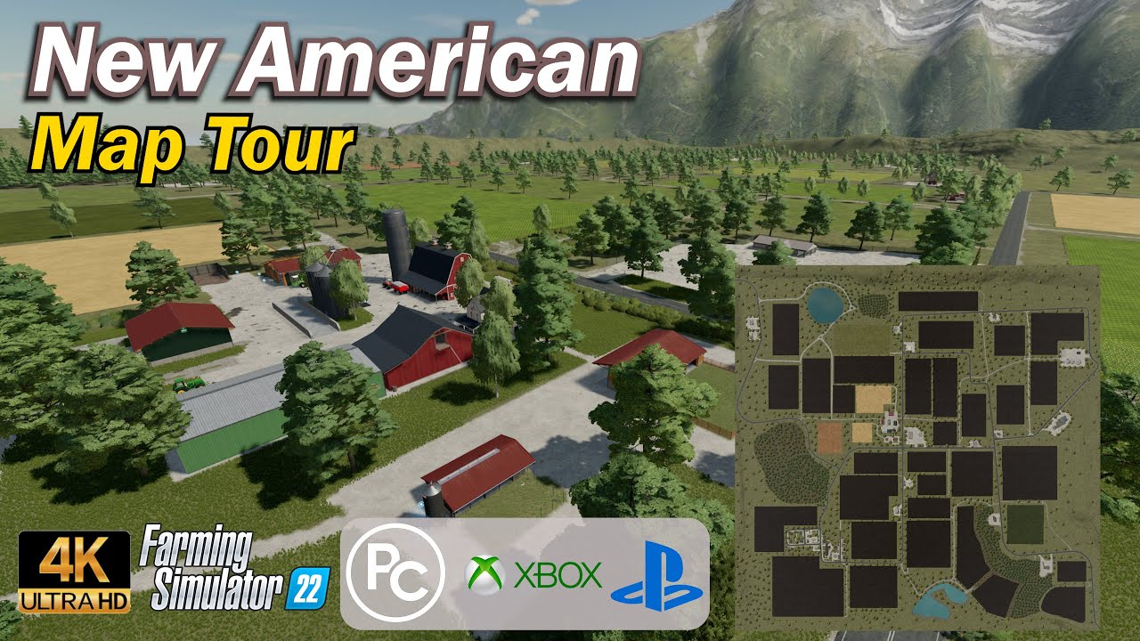 New American | Map Tour | Farming Simulator 22 - YouTube
