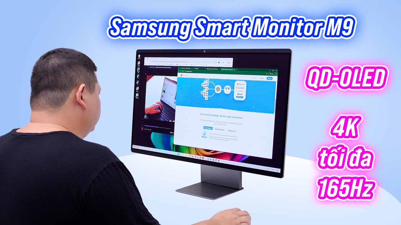 Samsung Smart Monitor M9: màn hình OLED 4K, tối đa 165Hz, tiến bộ hẳn ...