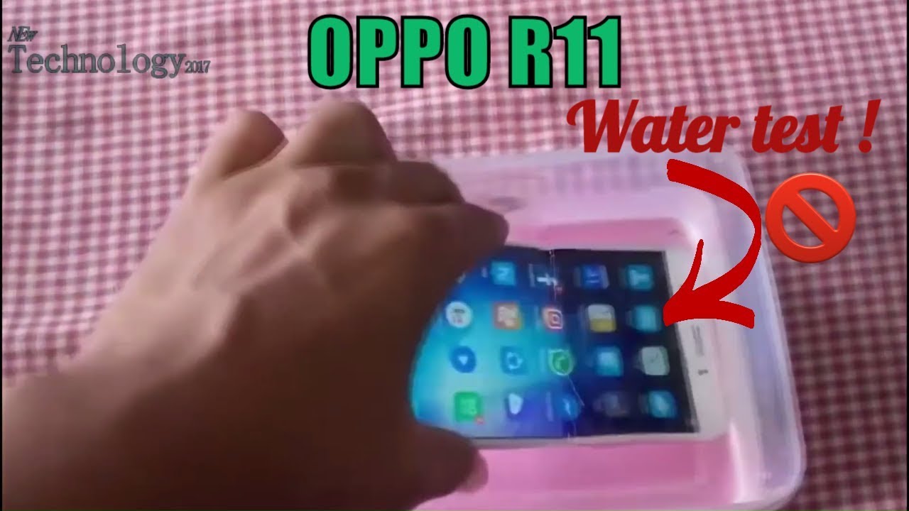 Oppo R11 Water test and Fast interior - YouTube