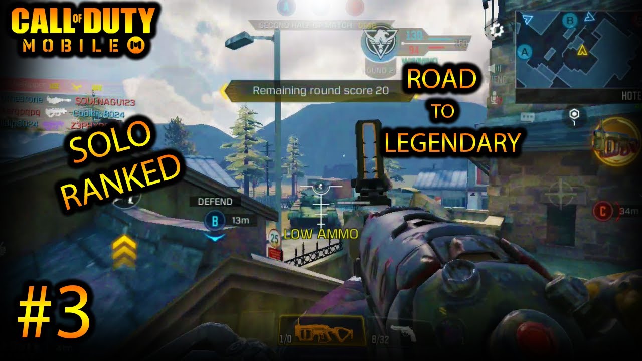 「CODM」 Road to Legendary | Solo Ranked | #3 「3 Finger HUD」 - YouTube