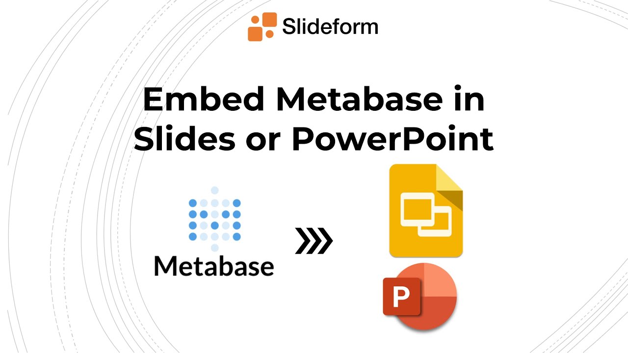How to embed Metabase content in Google Slides or PowerPoint - YouTube