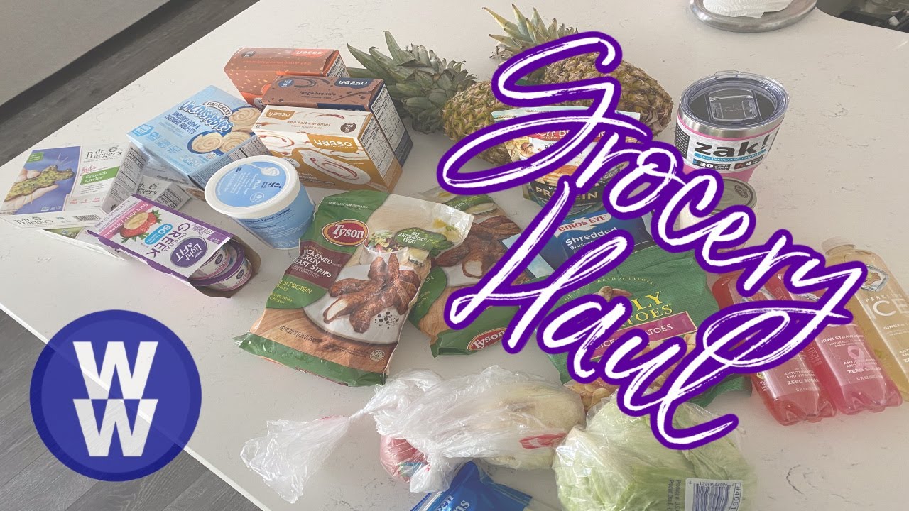 WW PURPLE PLAN | GROCERY HAUL AND MEAL PLAN! - YouTube
