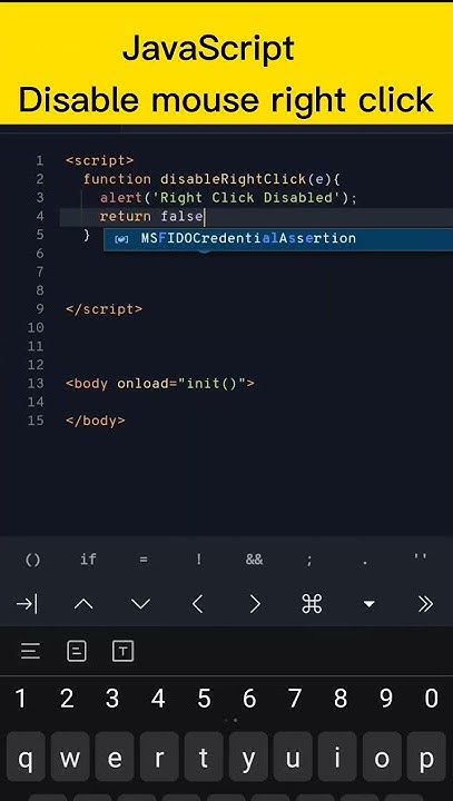 Disable Mouse Right Click In Javascript😜 Coding Status 😍 Shorts Programming Javascript
