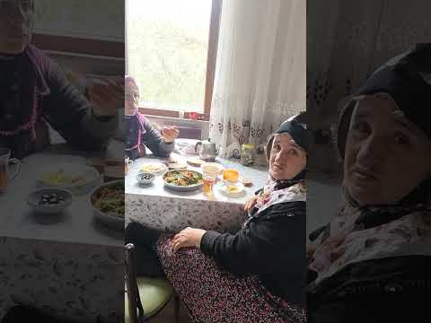 # Trabzon Karakaya Köyü bu sabahki kahvaltıyı kaynanacığımla yaptık 