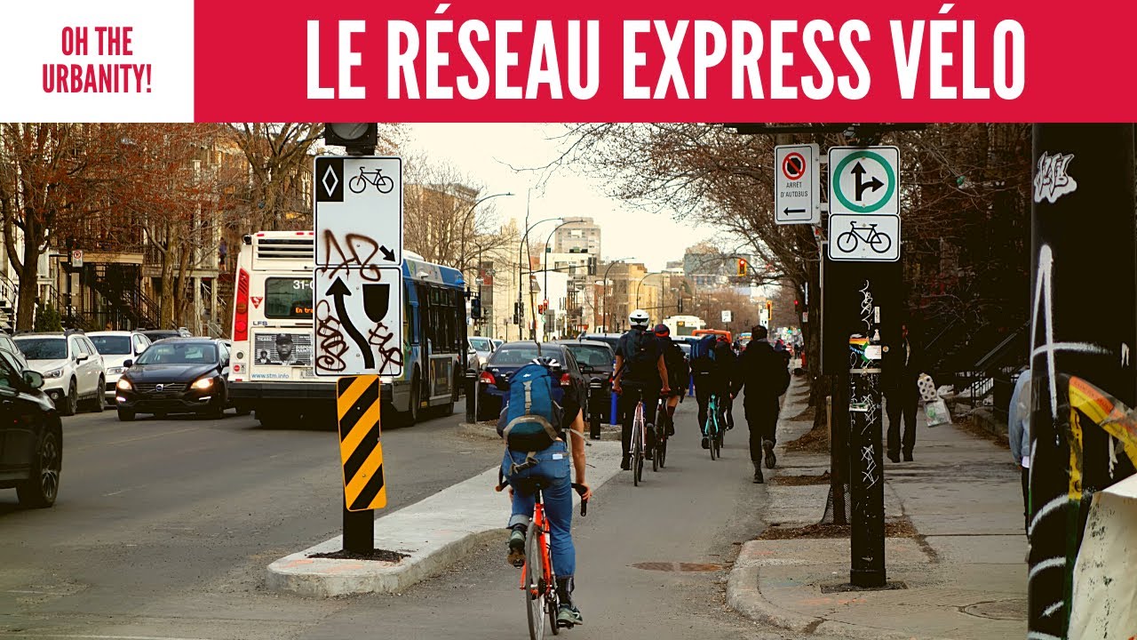 Montreal's Exciting New Express Bike Network (Le REV) - YouTube