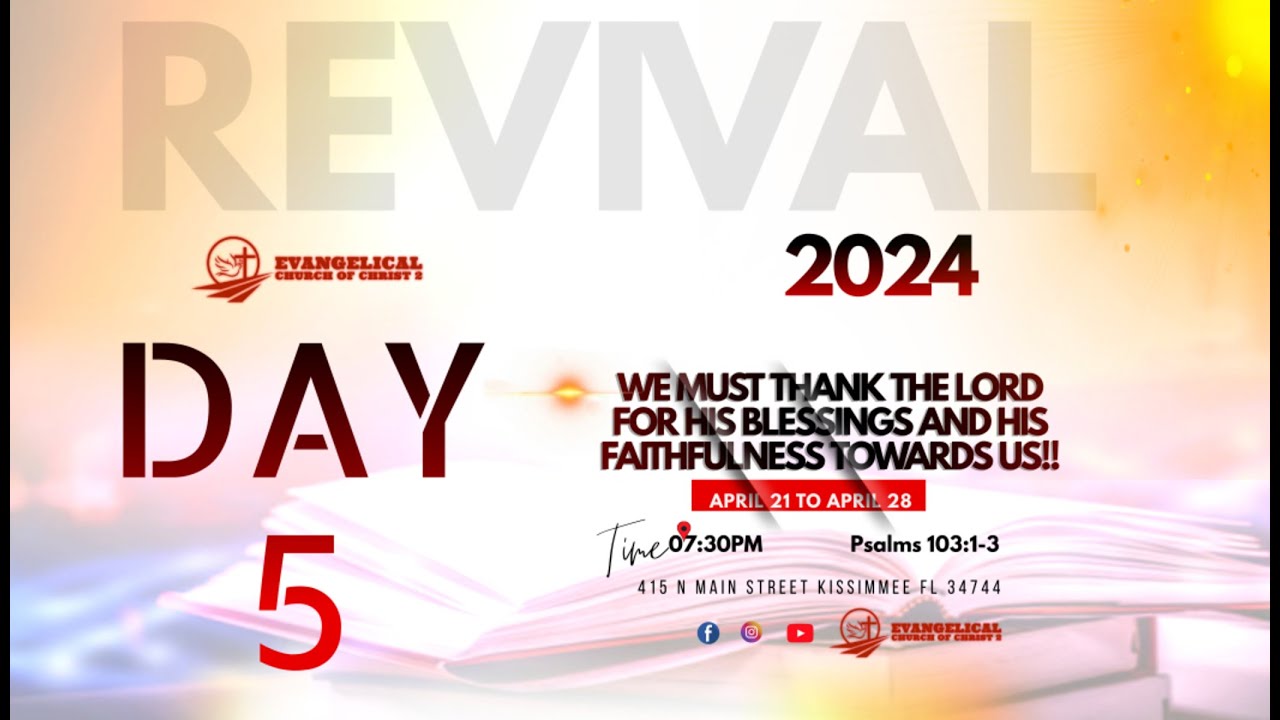 REVIVAL DAY 5 // EVANGELICAL CHURCH OF CHRIST 2 - YouTube