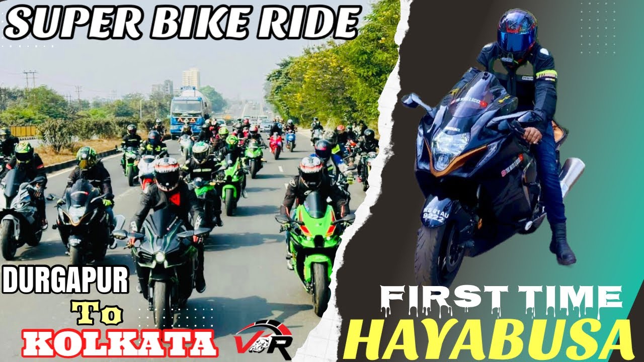 Finally Hayabusa Ride 💥 | vr group Kolkata | Kolkata to Durgapur ride ...