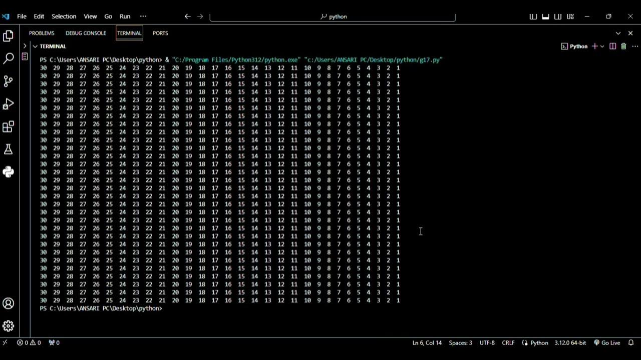 How to make square pattern coding using python ️ ️ ️ #python #coding #pattern #design - YouTube