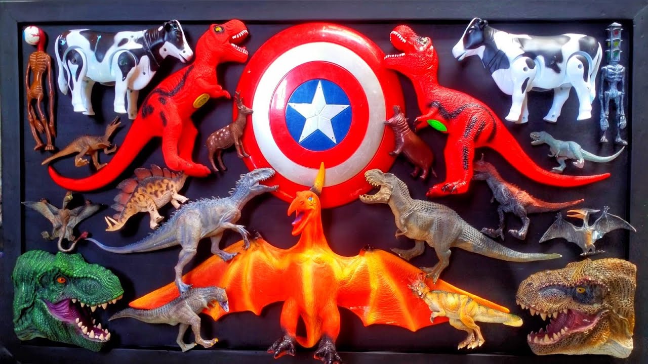 Hunting found T-rex, Pterodactyl, Giganotosaurus, Stegosaurus, Cow ...