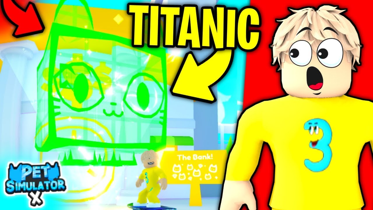ZDOBYŁEM PIERWSZEGO TITANICA w PET SIMULATOR X! | ROBLOX - YouTube