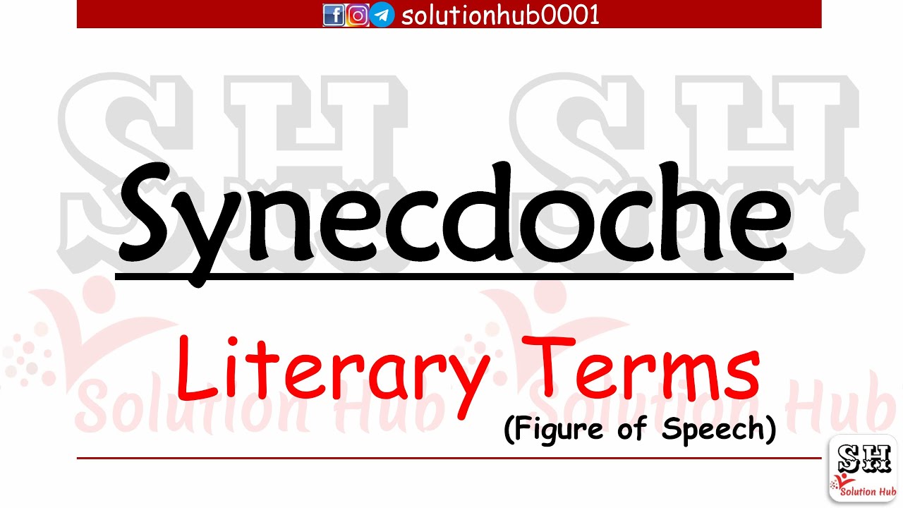 Synecdoche [Literary Terms] - YouTube