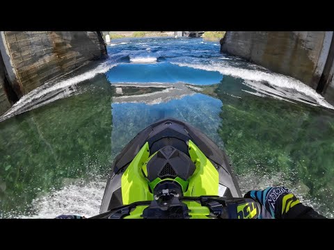 Jet Ski River Riding, Seadoo Spark Trixx, Raw POV