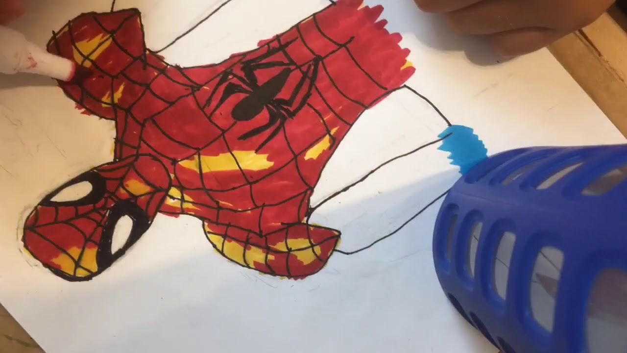 Drawing Spider-Man With My NEW Style! - YouTube