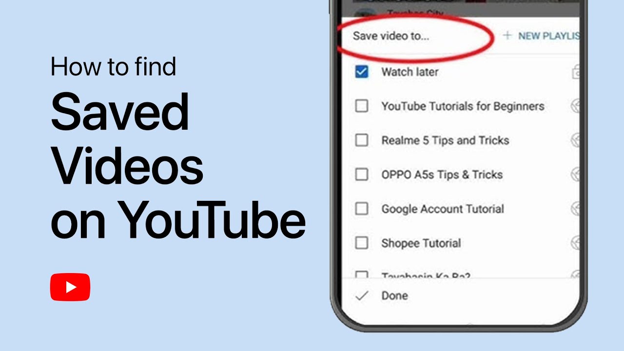 How To Find Saved Videos on YouTube - YouTube