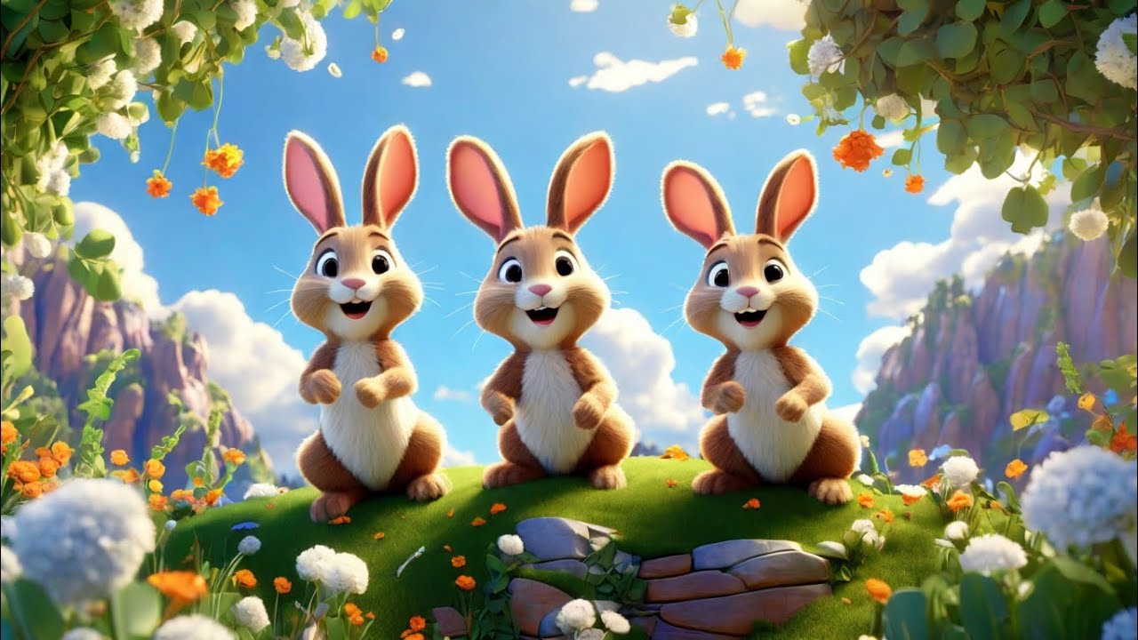 The Cute Rabbits | Nursery Rhymes & Kids Songs | Baby Songs - YouTube