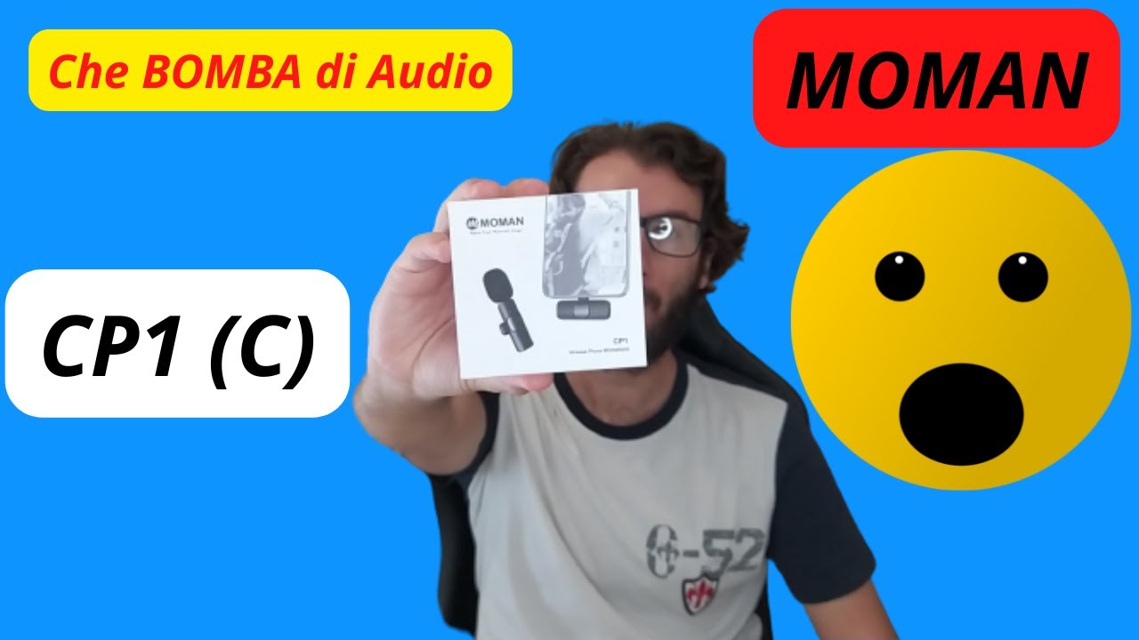 Microfono Wireless MOMAN CP1 - Unboxing e Test Audio - YouTube