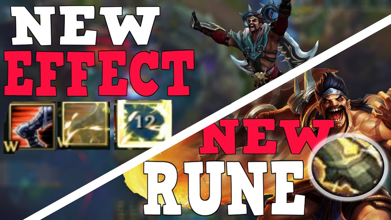 NEW KEYSTONE RUNE CONQUEROR on Draven | New Visual Effect Blood Rush (W ...
