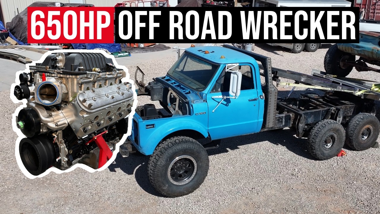 I built a SUPERCHARGED STROKER engine for a 6x6 wrecker - YouTube