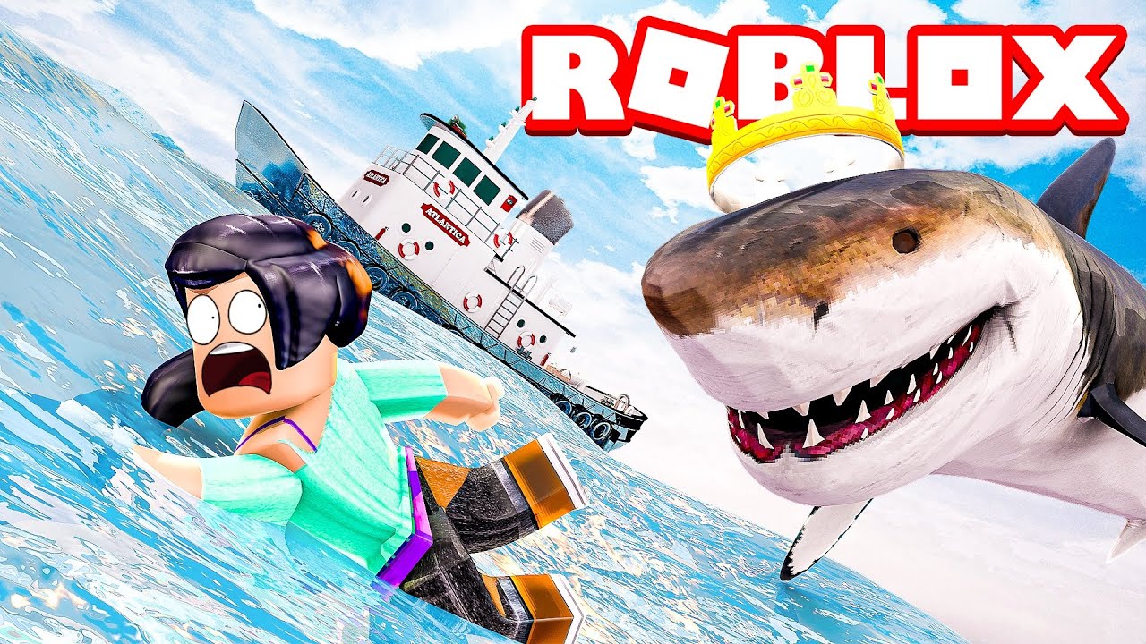 Becoming a SHARK and EATING PEOPLE | Roblox - Shark Evolution - YouTube