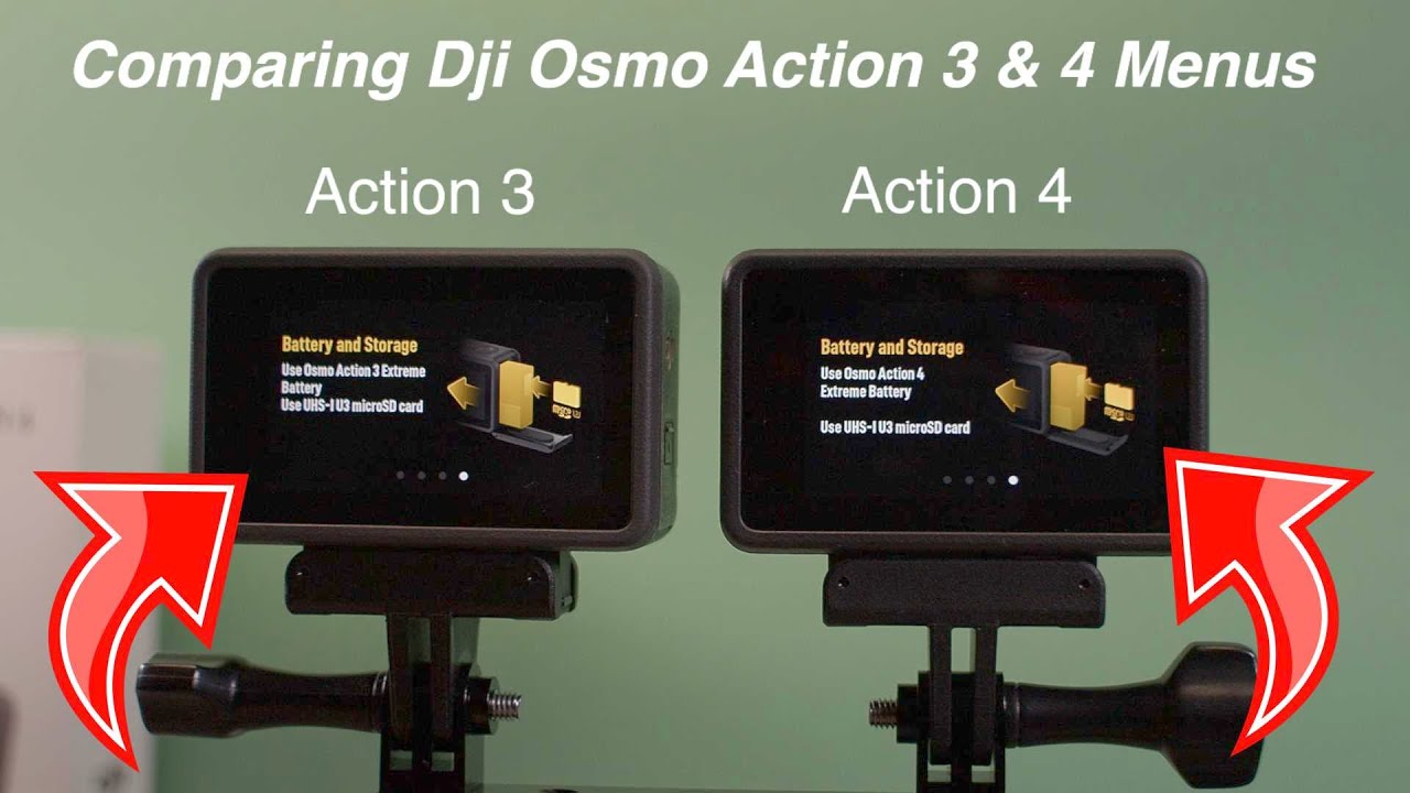 Comparing Dji Osmo Action 3 and 4 Menus - YouTube