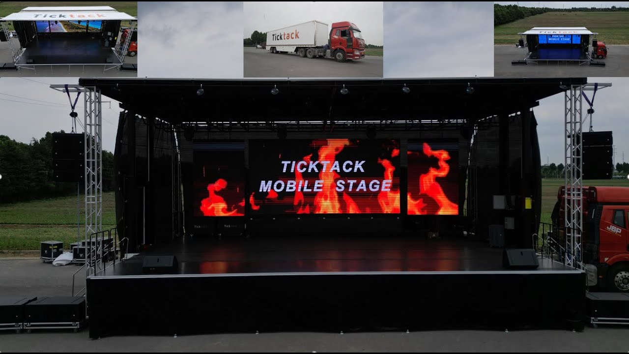 Mobile stage trailer mobile stage truck hydraulic stage automatic for ...