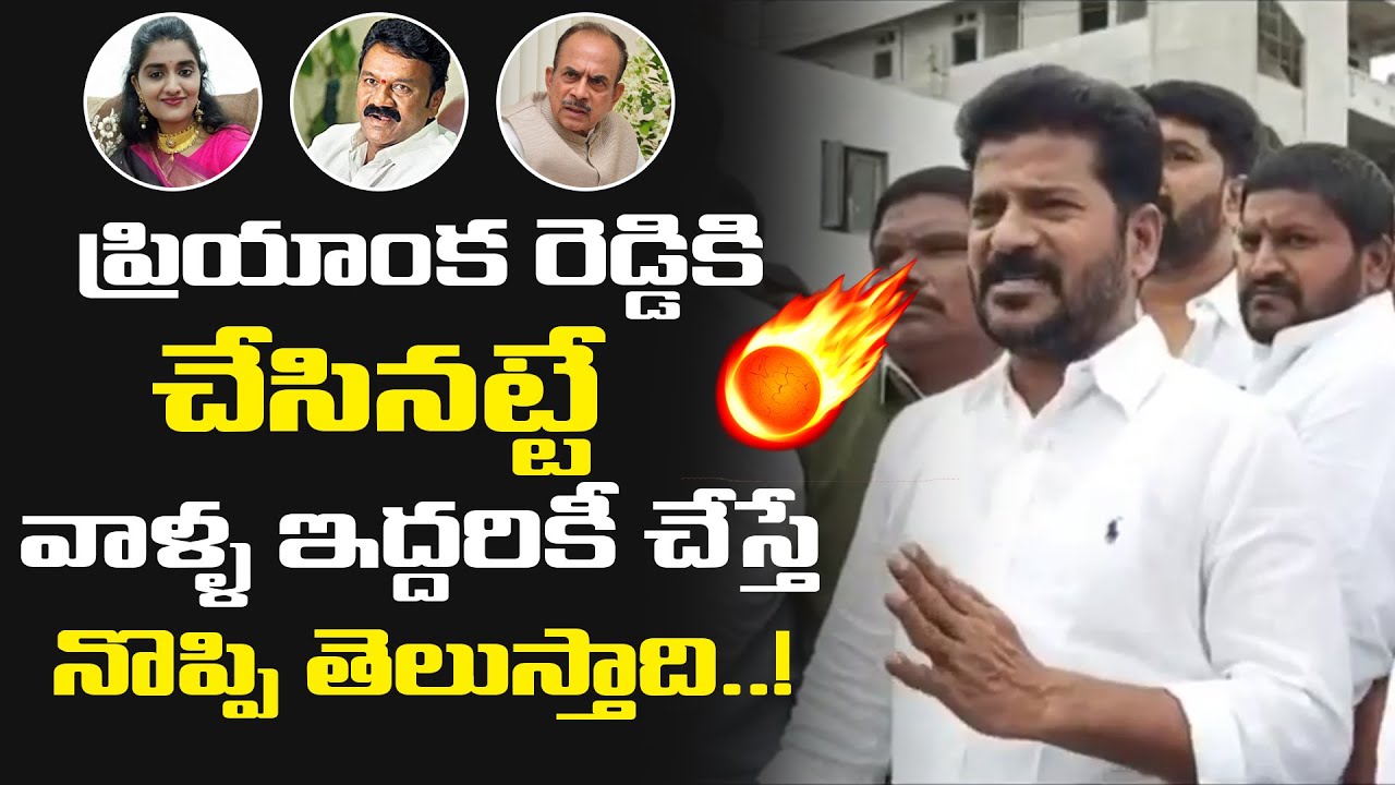 MP Revanth Reddy on Priyanka Reddy Incident and Fires on Talasani ...