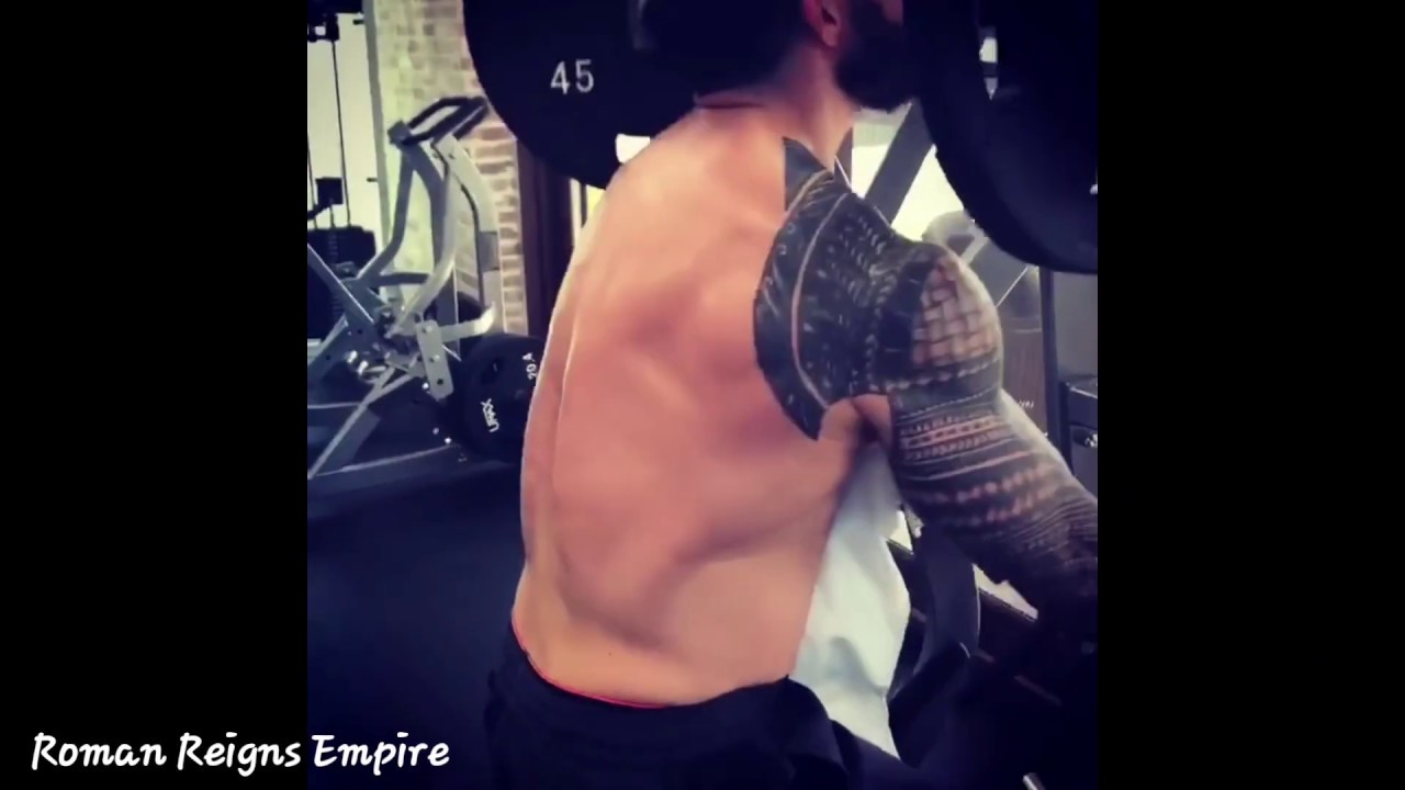 Roman Reigns new workout in gym - YouTube