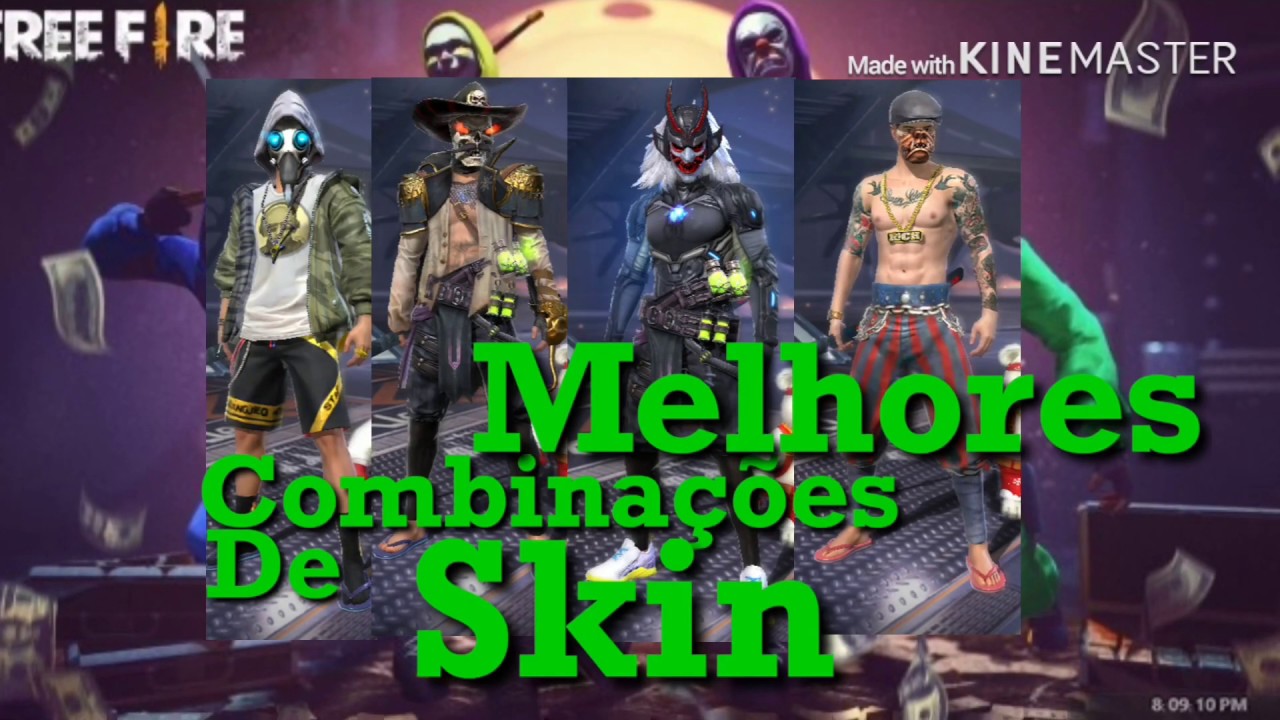 MELHORES COMBINAÇÕES DE SKINS DO FF #1 - YouTube