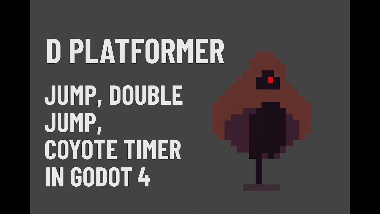 2D Platformer Player Controller Part 2 Jump ,Double Jump, Coyote Timer ...