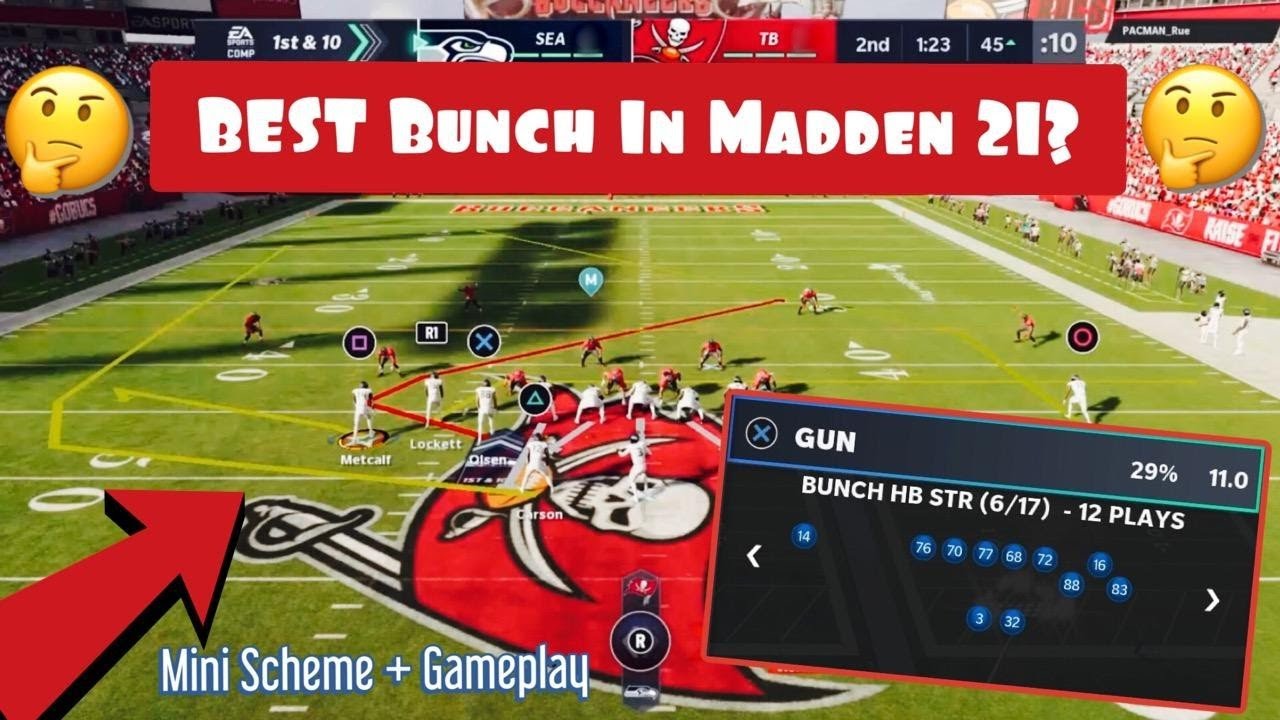 Is This One of the BEST Bunch Schemes in Madden 21?! 👀| Bunch HB Strong ...