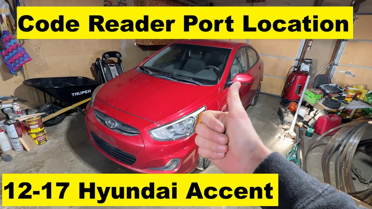 Code Reader Port Location Hyundai Accent 1.6 GDI 12 13 14 15 16 17 2012 ...