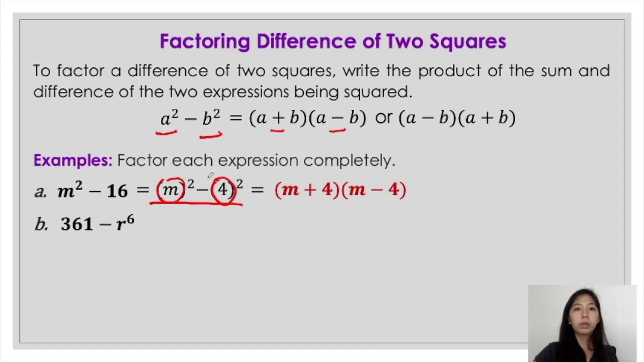 Video Lecture For Exercise 1 13 Factoring The Difference Of Two video-lecture-for-exercise-1-13-factoring-the-difference-of-two