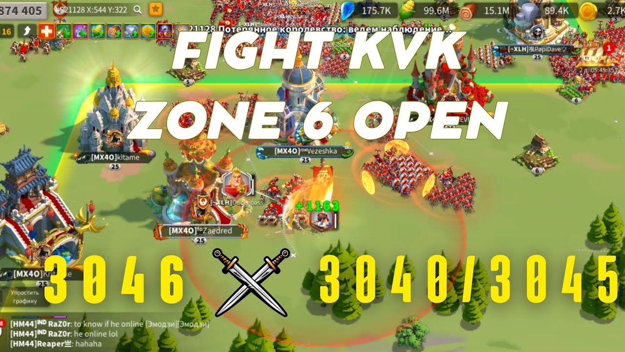 War in KvK2 zone 6 open, Kingdom 3046 vs 3040, and 3045 🔥 , Rise of ...