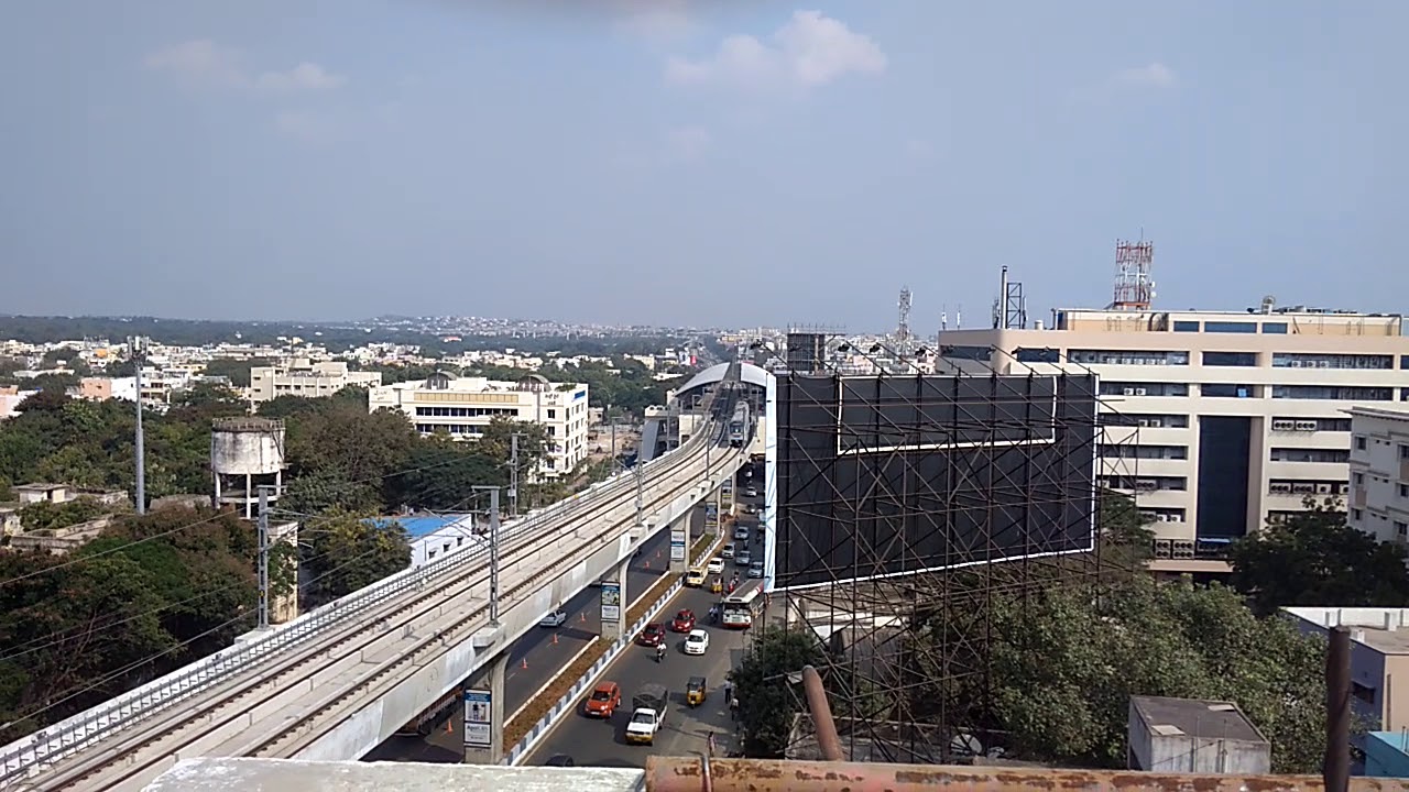HYD METRO RAIL || STUNNING & COOL FLY VIEW FROM BEGUMPET || THE SHOW ...