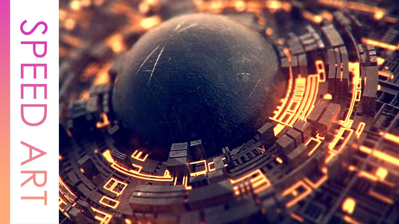 Creating a Sci Fi design in Cinema4d - YouTube