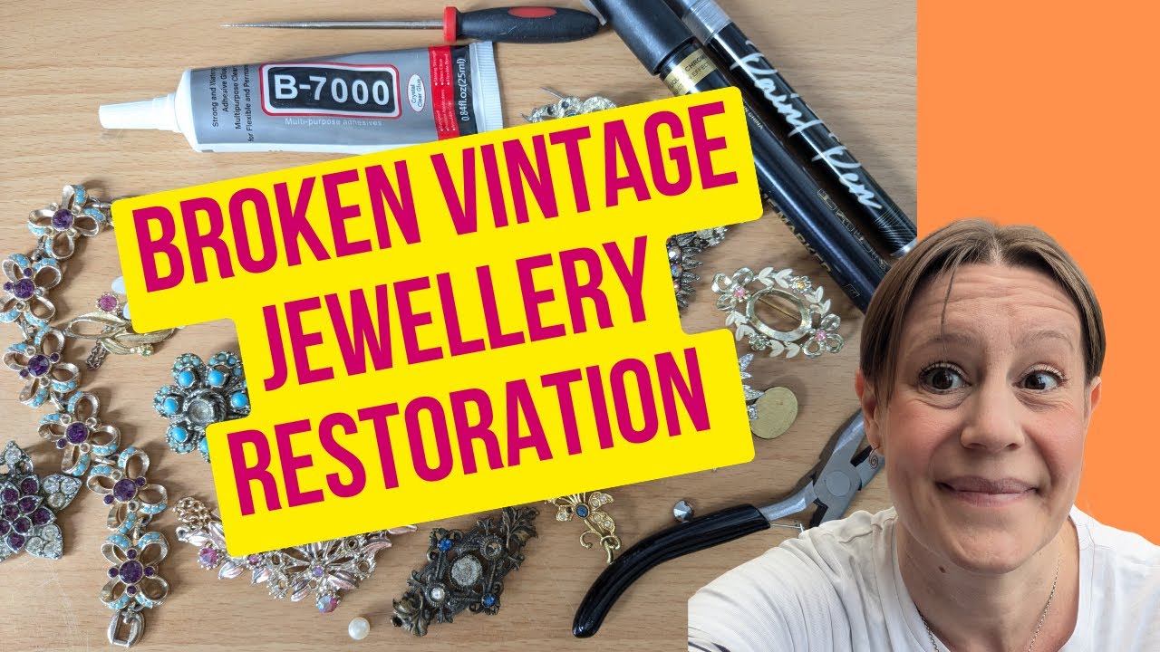 Broken Vintage Jewellery Restoration - Lets fix some broken brooches ...