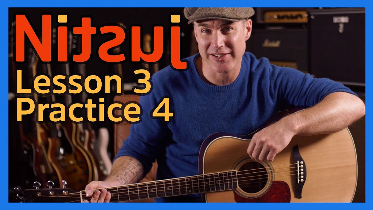 Nitsuj Learning Guitar. Lesson 3 Practice 5 Justin Guitar Beginner ...
