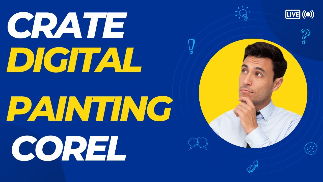 how to crate digital painting on coreldraw - YouTube