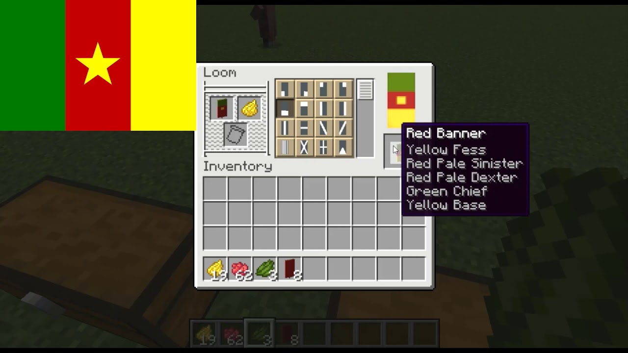 Minecraft Flag Banner Tutorial: Cameroon - SRPFC - YouTube