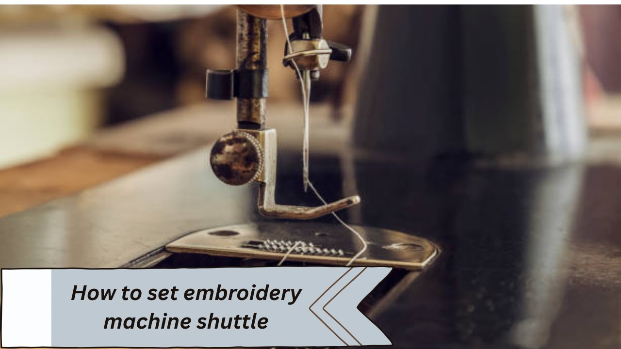 How to set embroidery machine shuttle. #machineparts #basiclearning # ...