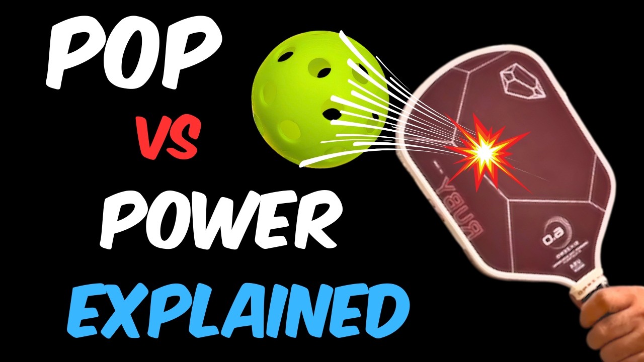 Pickleball Paddles: Pop vs. Power - What's the Difference? - YouTube