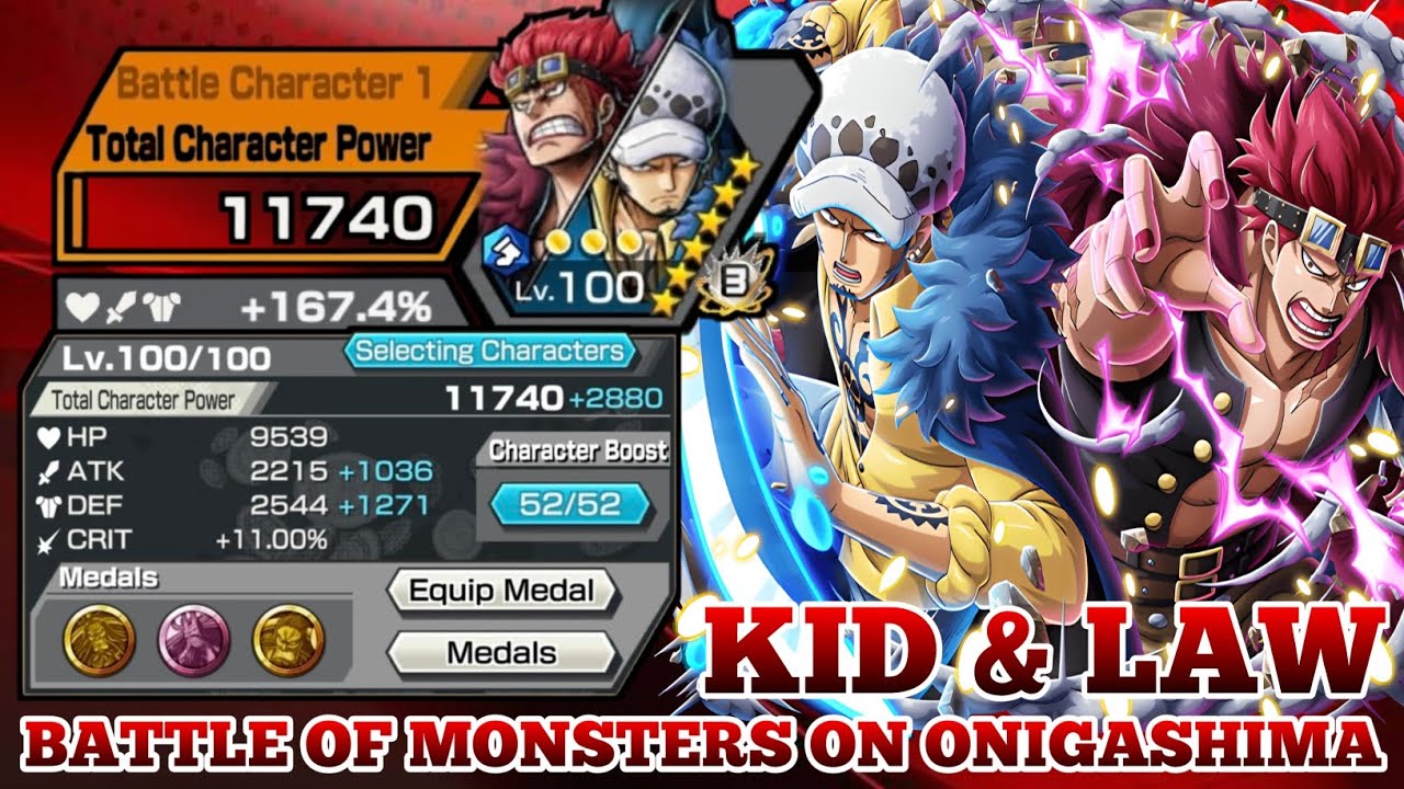KID & LAW GAMEPLAY | ONE PIECE BOUNTY RUSH | OPBR - YouTube