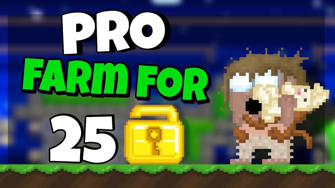 BUILDING A PRO FARM FOR 25WLS || Growtopia - YouTube